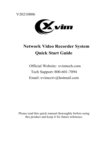 Xvim Wireless NVR-XM Manual | Manualzz