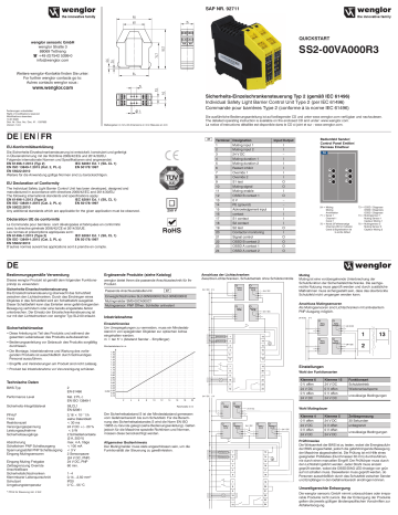 Wenglor SS2-00VA000R3 User guide | Manualzz