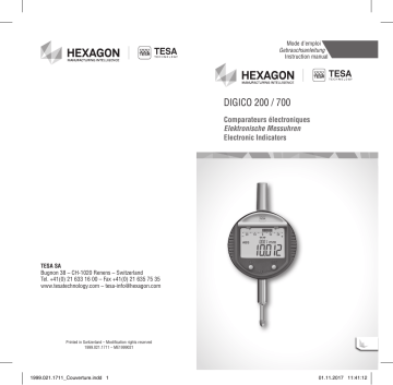 Tesa Technology DIGICO 200-700 User Manual | Manualzz