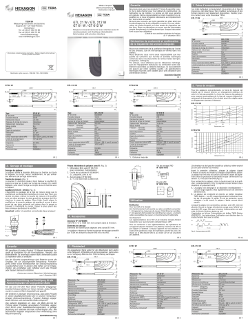 Tesa Technology GT61-612W-GTL21-612W User Manual | Manualzz