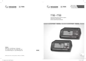 Tesa Technology TT80-90 Instruction manual | Manualzz