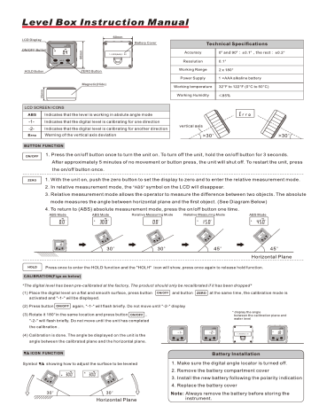 GemRed Level Box Owner's Manual | Manualzz