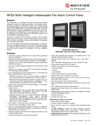 Notifier NFS2-3030 - Installation manual, Operation manual, Operation And Maintenance Manual