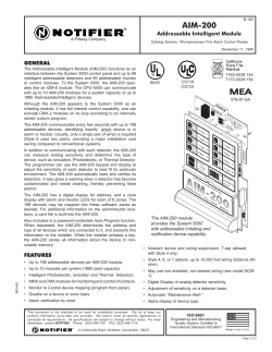 Notifier AIM-200 - Data Sheet, Manual | manualzz.com