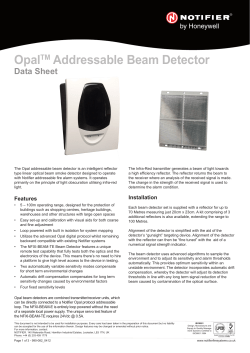 Notifier NFXI-BEAM-E - Data Sheet, Specification | manualzz.com
