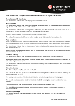 Notifier NFXI-BEAM-E - Data Sheet, Specification | manualzz.com