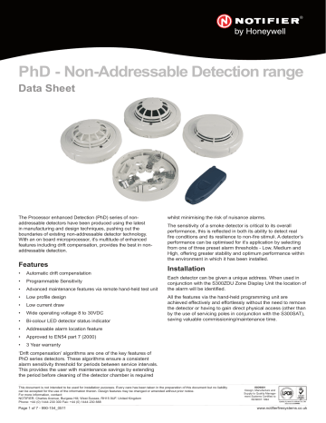 Notifier S300RTU Data Sheet | Manualzz