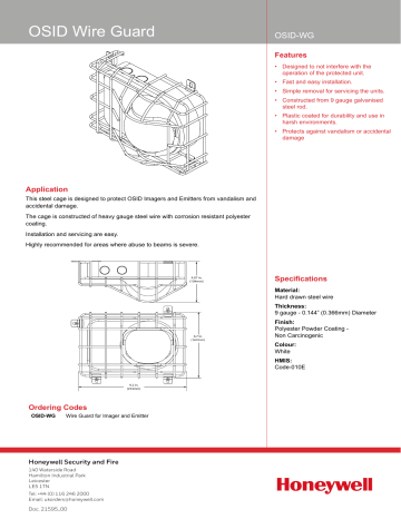 Notifier OSID-WG Data Sheet | Manualzz