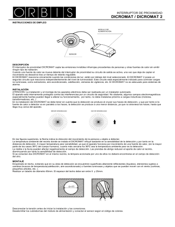 Orbis DICROMAT / DICROMAT 2 Manuale utente | Manualzz