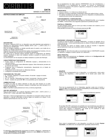 Orbis MANDO DATA LOG User Manual | Manualzz