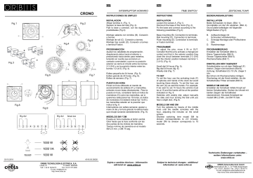 Orbis Crono Manuale utente | Manualzz