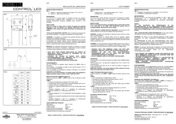 Orbis CONTROL LED Benutzerhandbuch | Manualzz