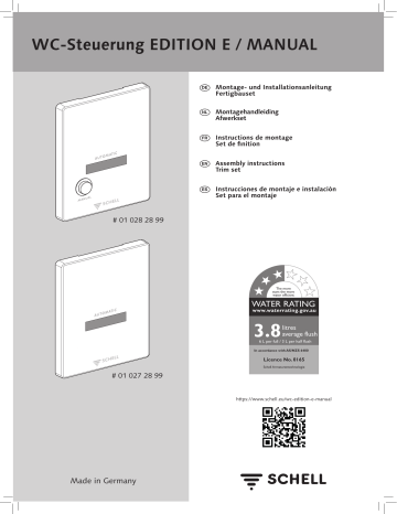 Schell 01 027 28 99 WC control EDITION E Benutzerhandbuch | Manualzz