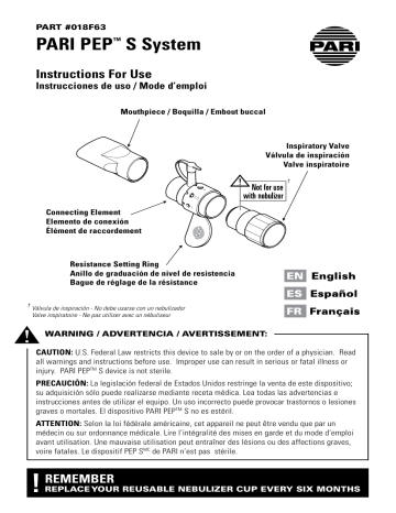 PARI PEP S Instructions for use | Manualzz