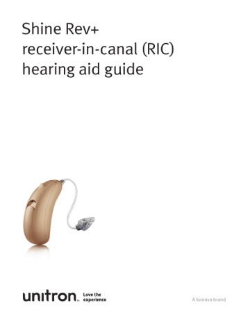 Unitron Shine Rev+ RIC User Guide | Manualzz
