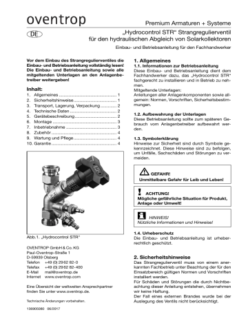 Oventrop 1369055 Double regulating and commissioning valve ...