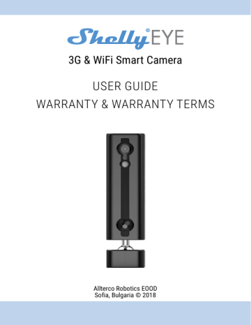 Shelly Eye 3G & WiFi Smart Camera User Guide | Manualzz
