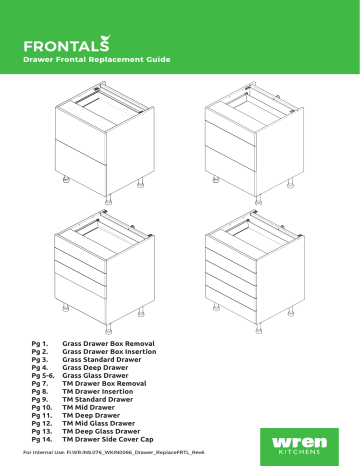 Wren Kitchens Drawer Frontal Replacement Assembly Guide | Manualzz