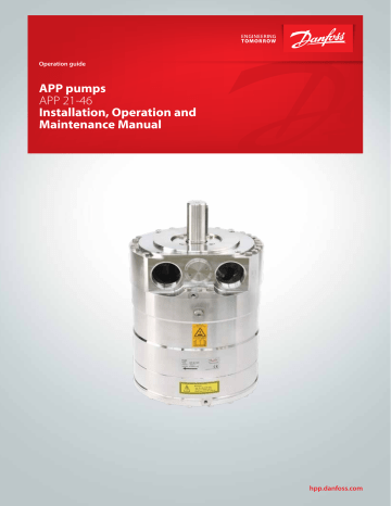 Danfoss APP 21-30 21-46 Pumps Operating Guide | Manualzz