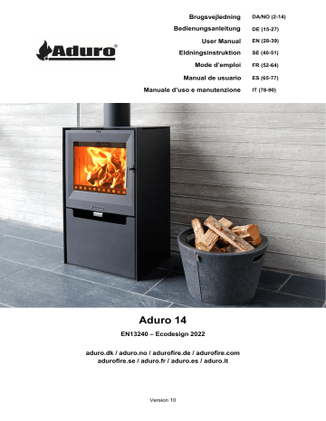 Aduro 14 wood burning stove User Manual | Manualzz