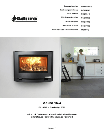 Aduro 15.3 wood burning stove User Manual | Manualzz