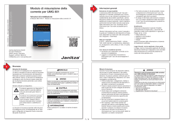 janitza UMG 801 and modules Installation manual | Manualzz