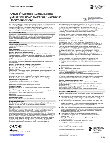 Dentsply Sirona IMP-IFU-Ankylos-Balance-Abutment-System-Sulcus-Formers ...