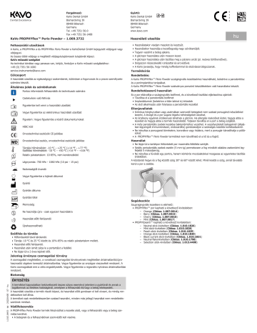 KaVo PROPHYflex Perio Powder Instructions for Use | Manualzz