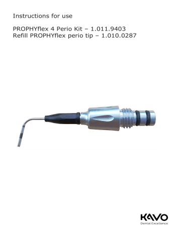KaVo PROPHYflex Perio Tip Instructions for Use | Manualzz