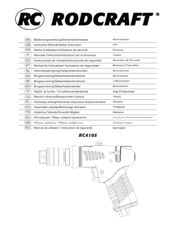 RODCRAFT 8951073001, RC4105 Instruction manual | Manualzz