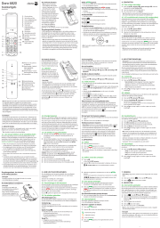 Doro 6820 - Quick start Guide, Owner's manual, User Guide