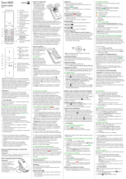 Doro 6820 - Quick start Guide, Owner's manual, User Guide