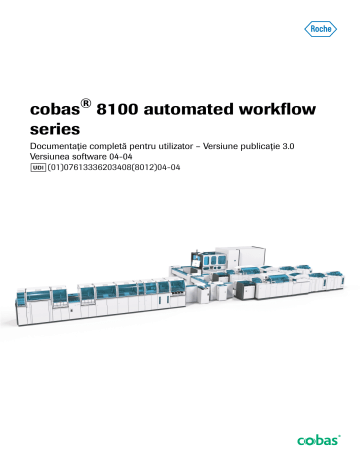 Roche cobas 8100 Automated Tip Loader Manual de utilizare | Manualzz