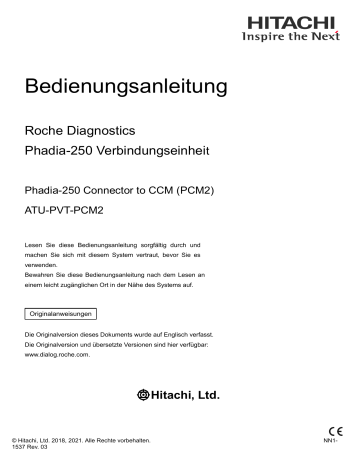 Roche cobas Connection Module CCM Benutzerhandbuch | Manualzz