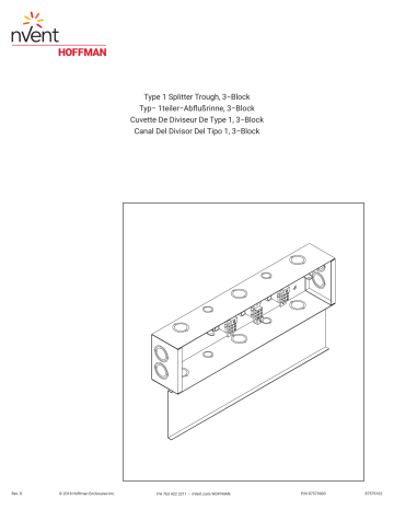 nvent Splitter Trough instruction manual | Manualzz