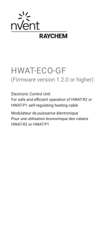 Raychem HWAT-ECO-GF Installation Manual | Manualzz