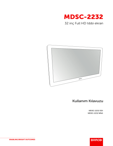 Barco MDSC-2232 Kullanici rehberi | Manualzz