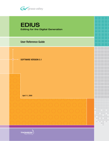Timeline Sequence Operations. GRASS VALLEY EDIUS | Manualzz