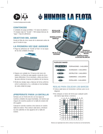 Hasbro Games Battleship Classic Board Game Strategy Game Instrucciones ...