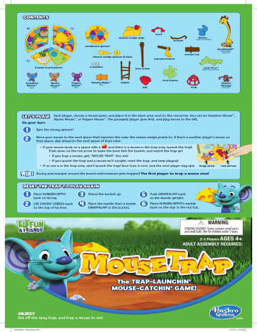Elefun & Friends Mouse Trap Game Instructions | Manualzz