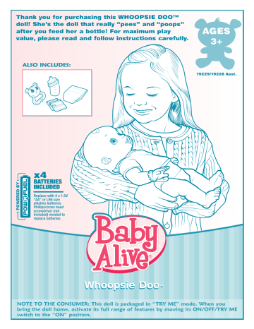Baby Alive WHOOPSIE DOO Instructions | Manualzz