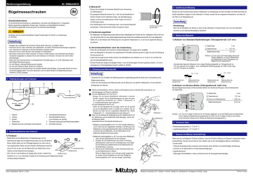 Mitutoyo 264-016-10 Digimatic Input Tool USB Bedienungsanleitung | Manualzz