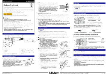 Mitutoyo 264-016-10 Digimatic Input Tool USB Handleiding | Manualzz