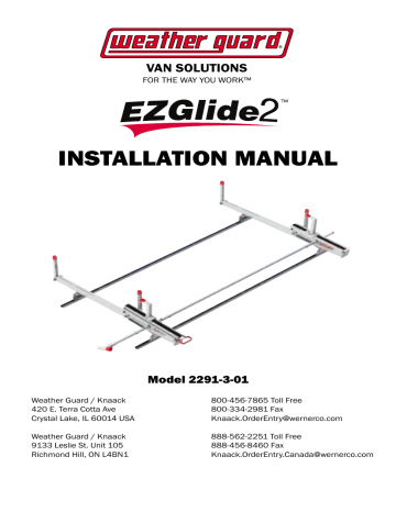 Weather Guard 2291-3-01 EZGLIDE2™ Drop-down Ladder Rack Installation ...
