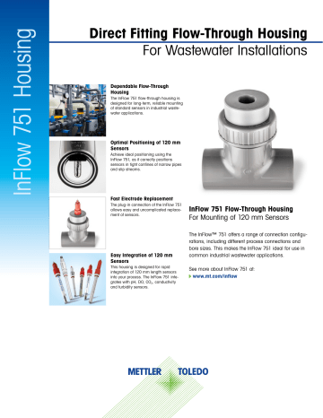 Mettler Toledo InFlow 751 Housing Datasheet | Manualzz