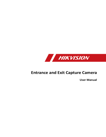 Hikvision DS-TCG405-E Entrance & Exit Management User Manual | Manualzz