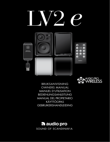 Audio Pro Living LV2-E User Manual | Manualzz