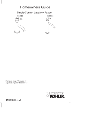 Kohler K-14404-4A-CP Purist® Tall Single-handle bathroom sink faucet ...