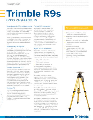 TRIMBLE R9s GNSS Receiver Teabelehe | Manualzz