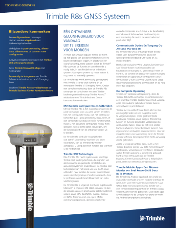TRIMBLE R8s GNSS Data papier | Manualzz
